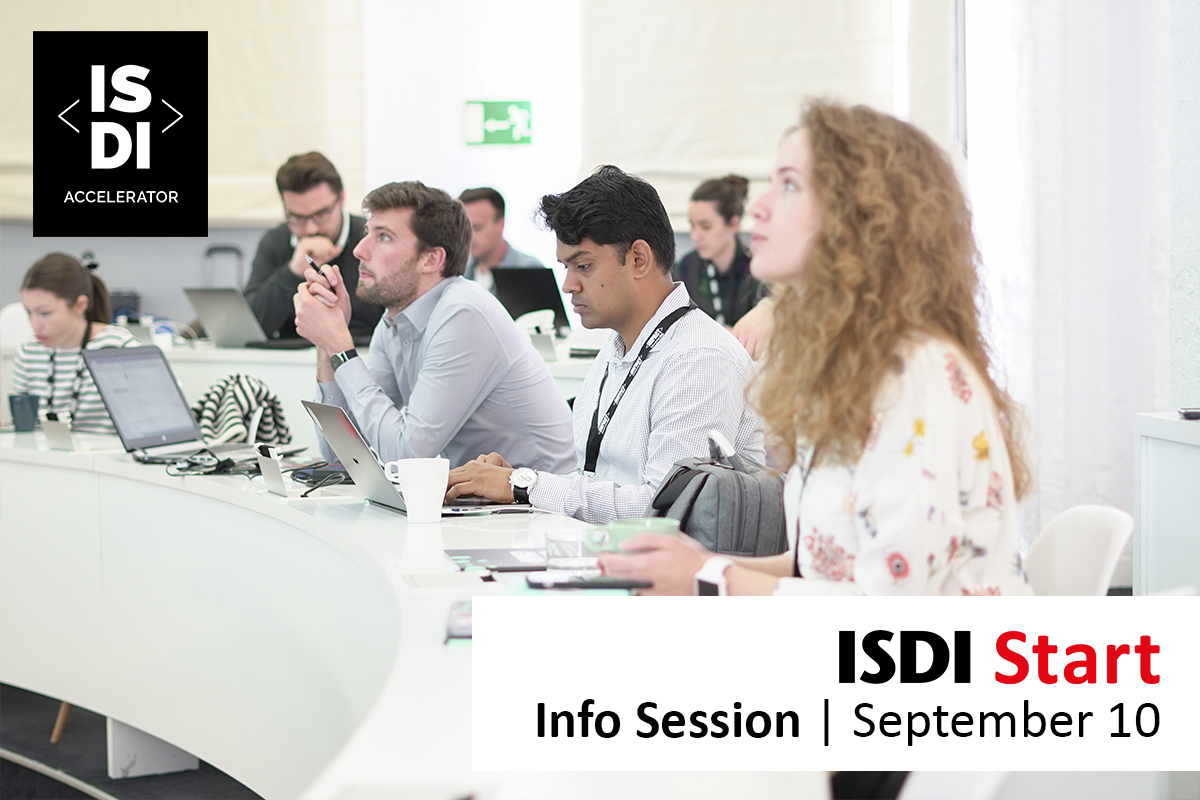 ISDI Start Info Session | September 10th 6pm CEST - ISDI Accelerator